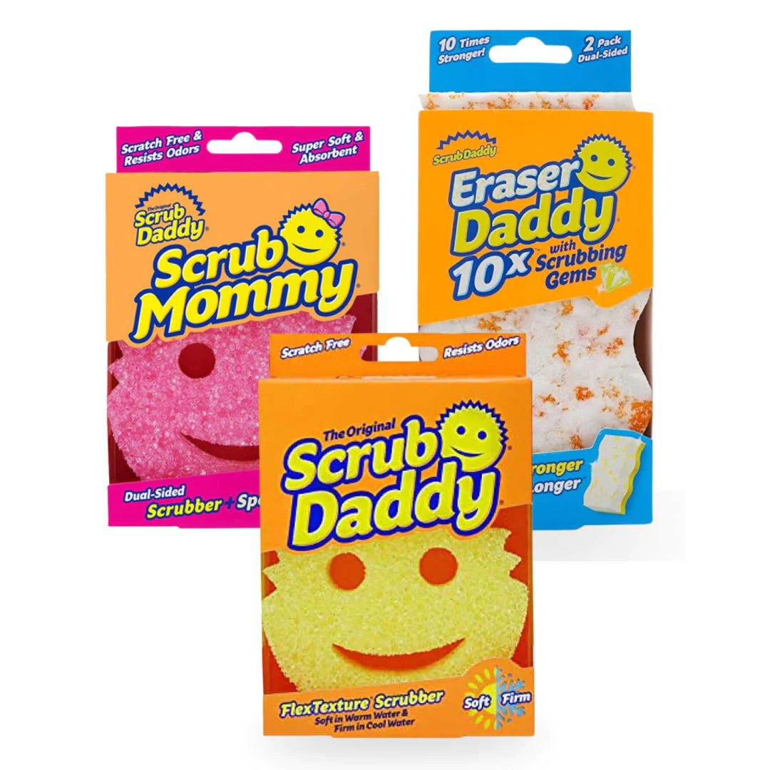 Pack Scrub Daddy, Scrub Mommy, Eraser Daddy – aseomira