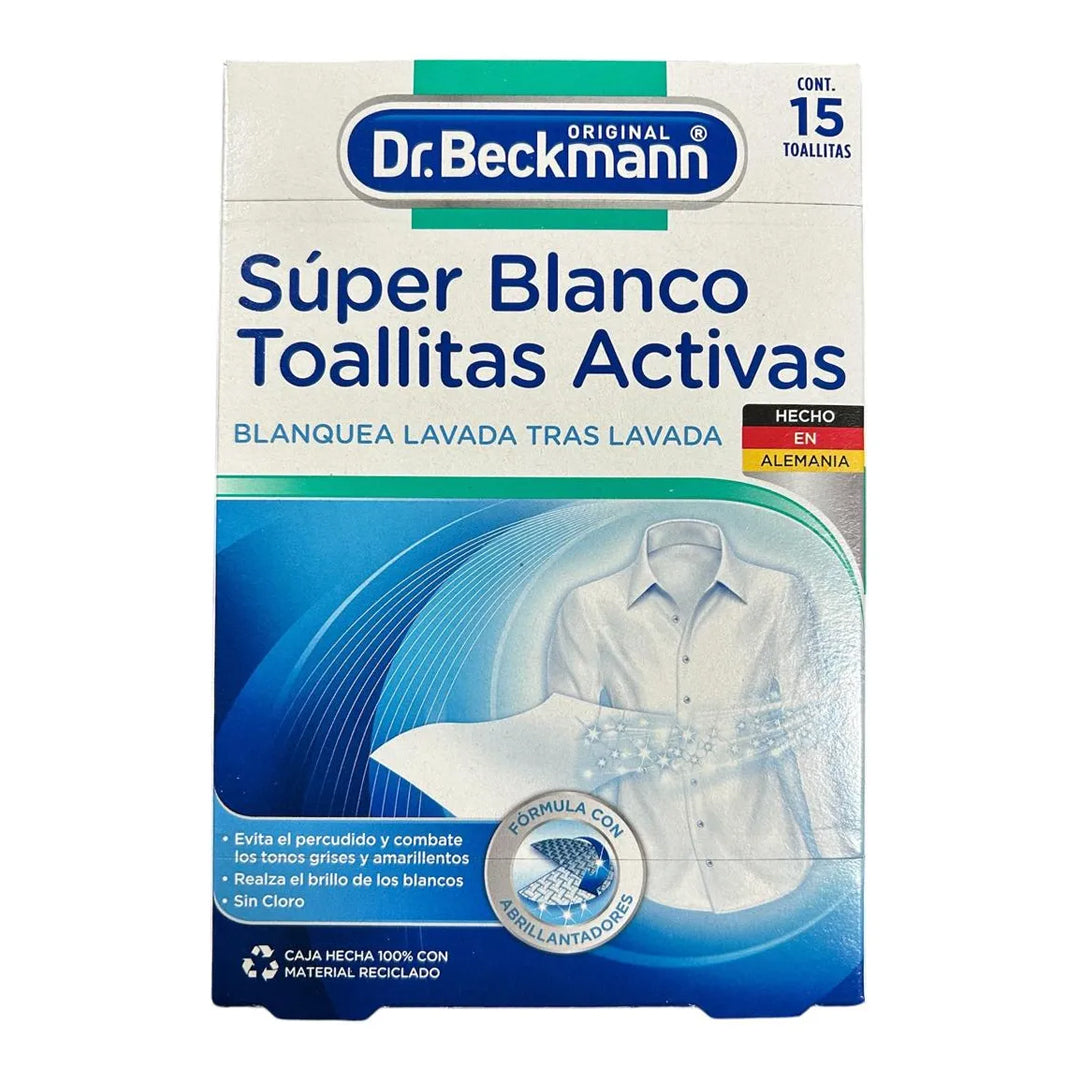 Toallitas Activas Super Blanco Dr Beckmann – aseomira